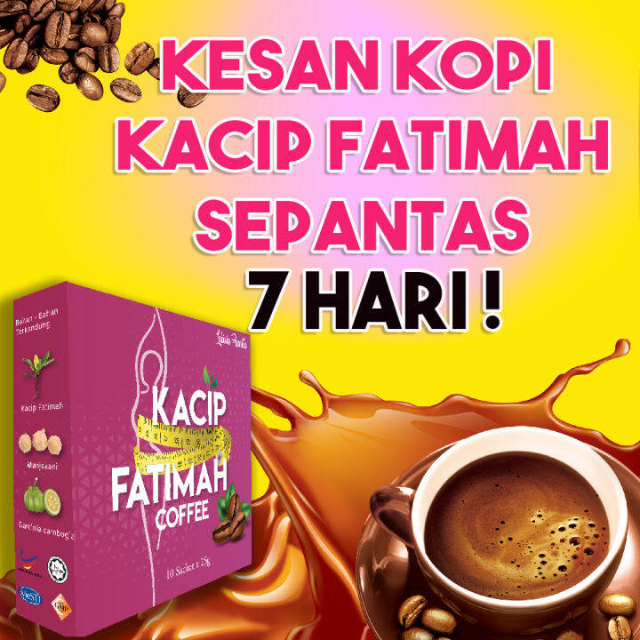 Coffee Kacip Fatimah ( 10 Sachet ) Kopi Jamu Kacip Fatimah | Jamu Moden ...