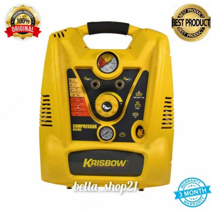 krisbow kompresor angin portabel 2 Hp 8 bar - A8501 | Lazada Indonesia