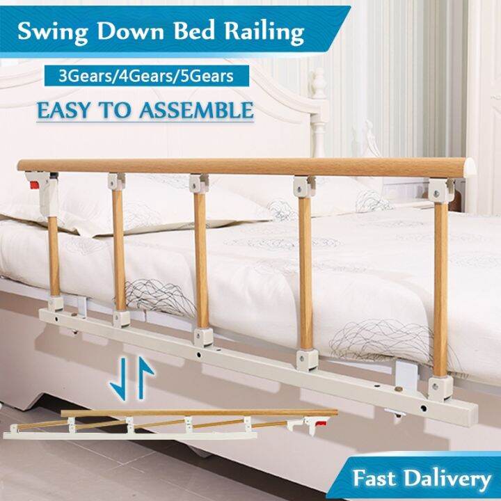 Hot daitou43458269 Folding Safety Bed Side Rail Aluminium alloy ...