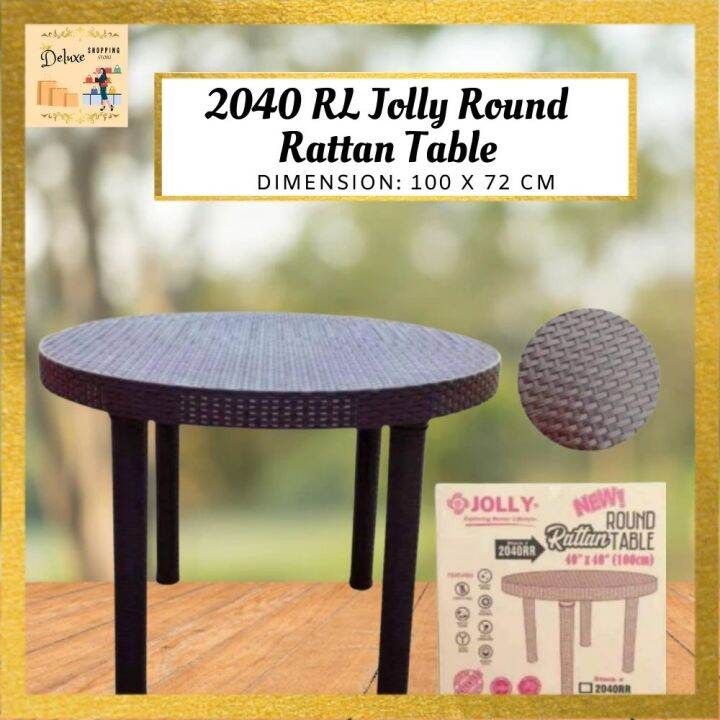 2040RL ROUND RATTAN TABLE / JOLLY ROUND TABLE/ VINTAGE /BROWN | Lazada PH