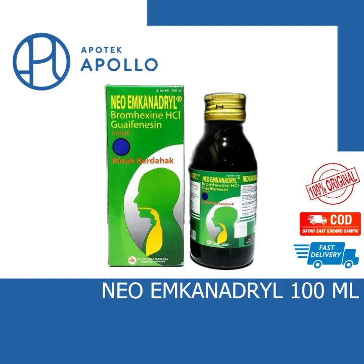 NEO EMKANADRYL BATUK BERDAHAK SIRUP 100 ML | Lazada Indonesia