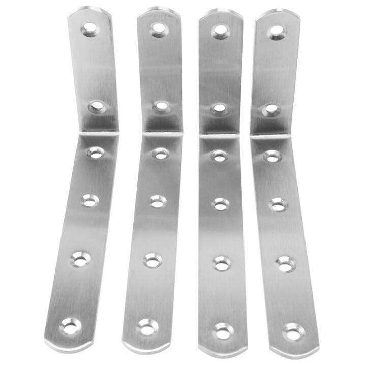 4Pcs Corner Brackets 3 X 5 Inch,Right Angle Bracket 304 Stainless Steel ...