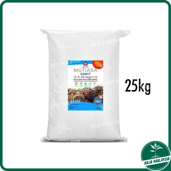 RED LION Mutiara Sawit 12-5-35+MgO+TE 25kg Palm Fertilizer Oil Palm ...