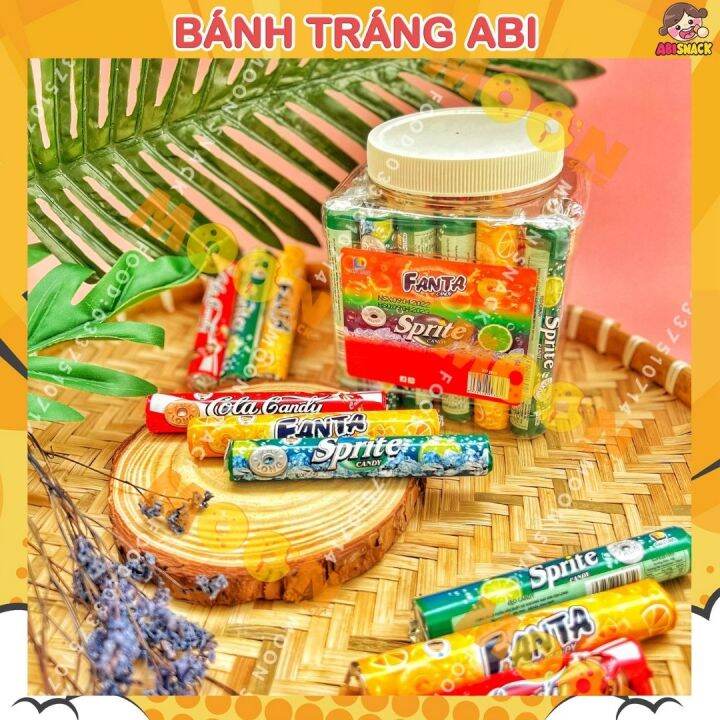 Kẹo C Fanta Cam - Sprite Chanh - Coca Candy- ăn vặt bánh kẹo tuổi thơ ...