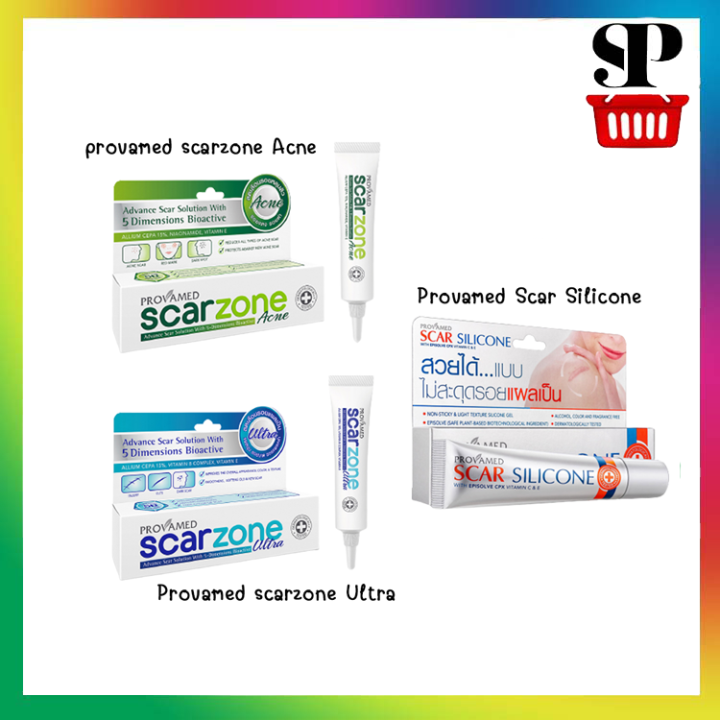 Provamed โปรวาเมด Scarzone รอยแดง รอยดำ scar zone acne ultra Scar ...