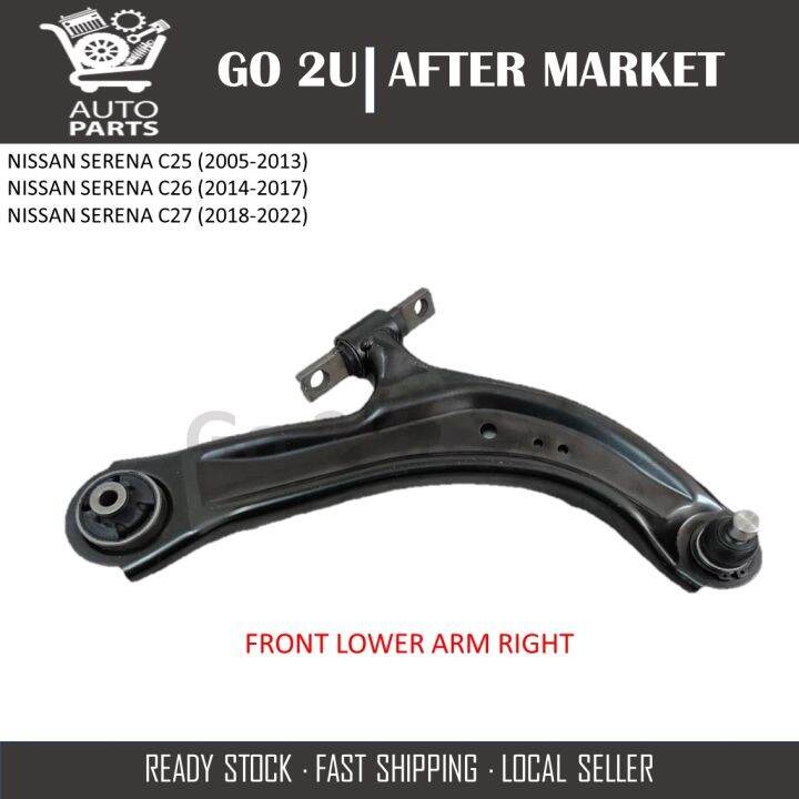 FRONT LOWER ARM RIGHT - 54500-5TA0A NISSAN SERENA C25 2005-2013 / C26 ...