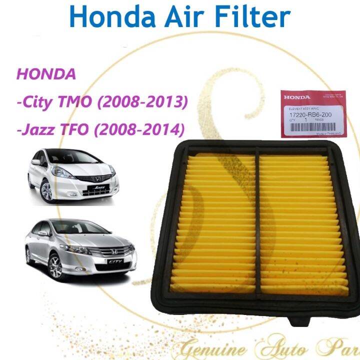 HONDA Engine Air Filter 17220-RB6-Z00 Honda City TMO (2008-2013) & Jazz ...