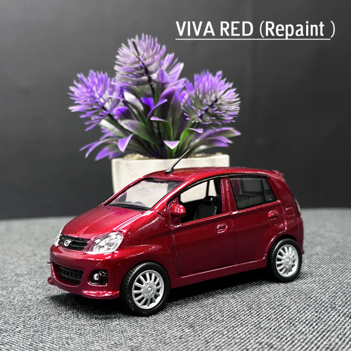 DIECAST PERODUA VIVA MIDNIGHT BLUE VARIOUS RIM COLOUR | Lazada