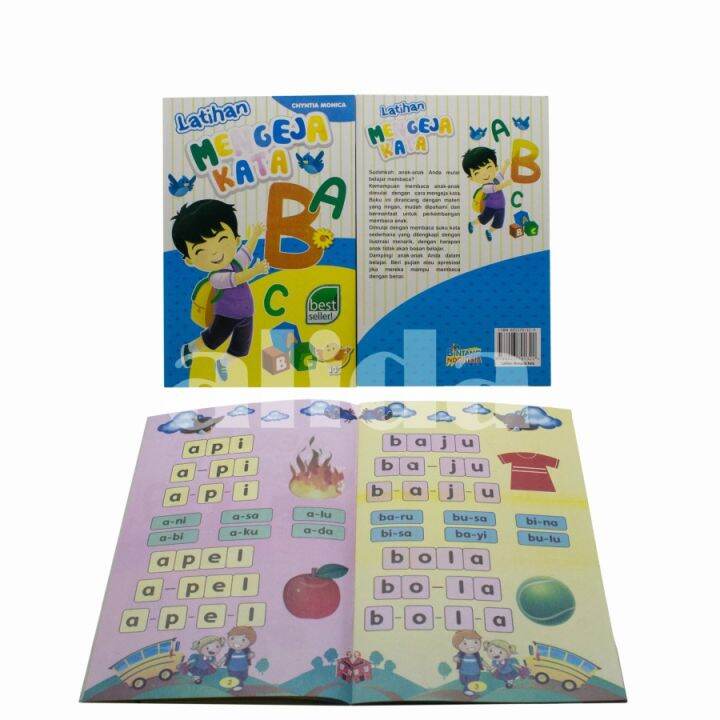 Buku Anak TK PAUD - Latihan Mengeja Kata, belajar membaca | Lazada ...