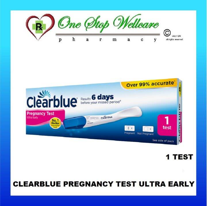 CLEARBLUE ULTRA EARLY PREGNANCY TEST 1 TEST (EXP:11/2025) | Lazada