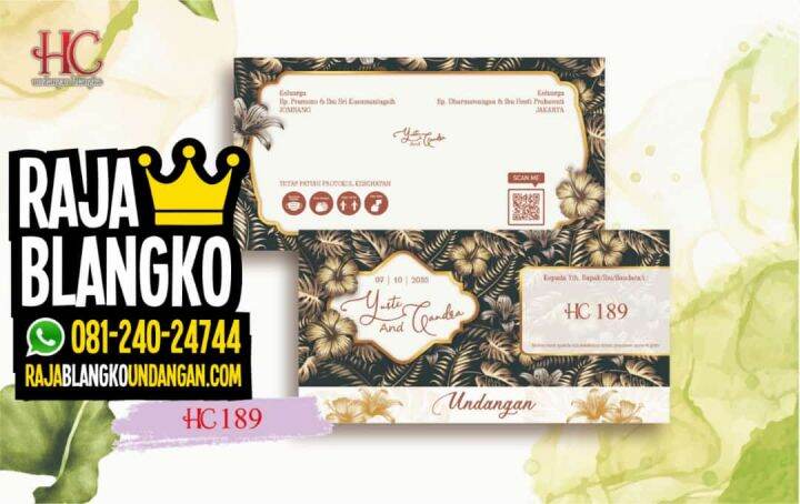 Blangko Undangan Murah HC 189 | Raja Undangan | Lazada Indonesia