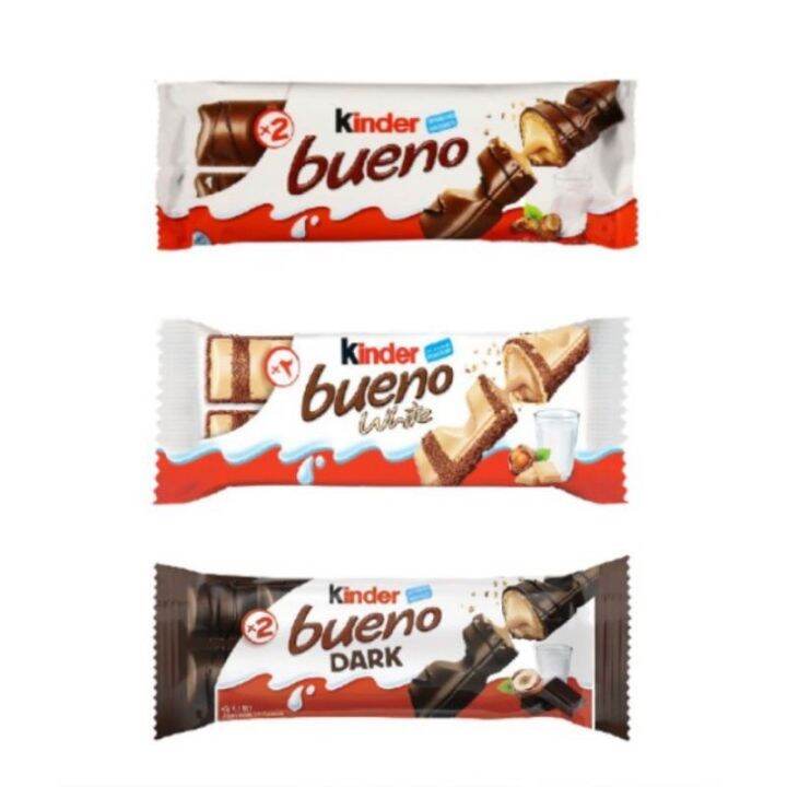 Kinder Bueno Chocolate | White Chocolate | Dark Chocolate 39g/43g | Lazada