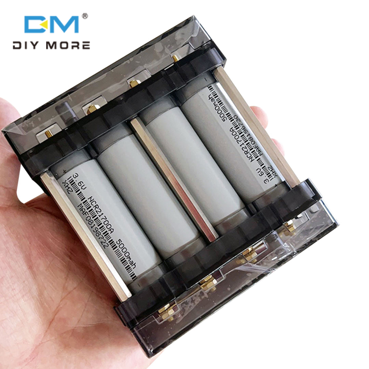 diymore DIY Energy Storage Kit 18650 21700 Battery Holder Case Box ...