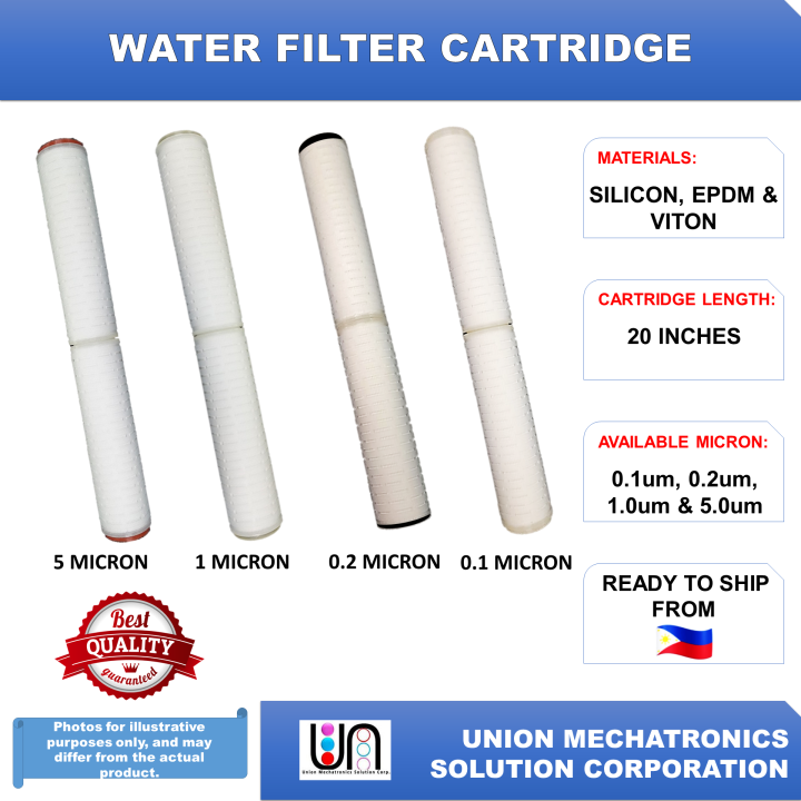 Washable Reusable 20inches Water Filter Membrane Cartridge 0.1um / 0 ...