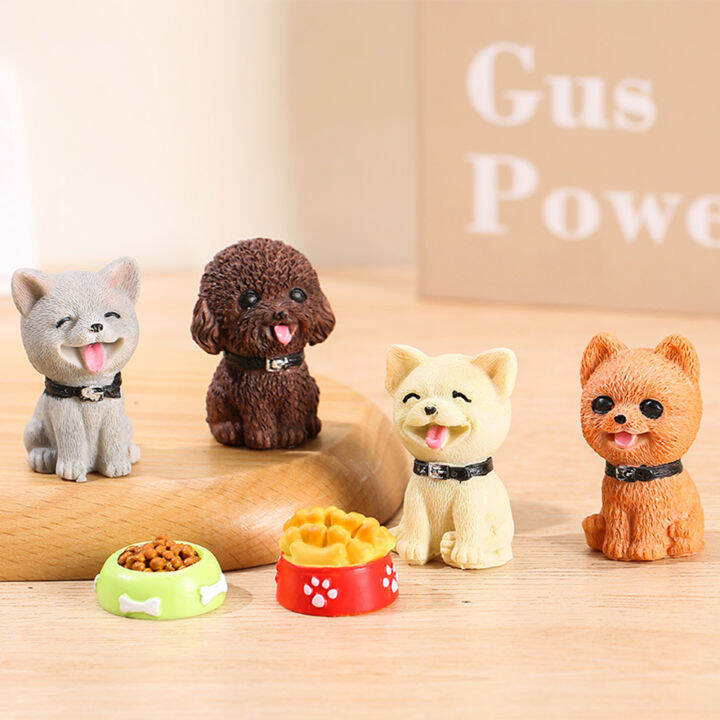 Greenbox Puppy Figurine Weather-resistant Realistic Resin Micro ...