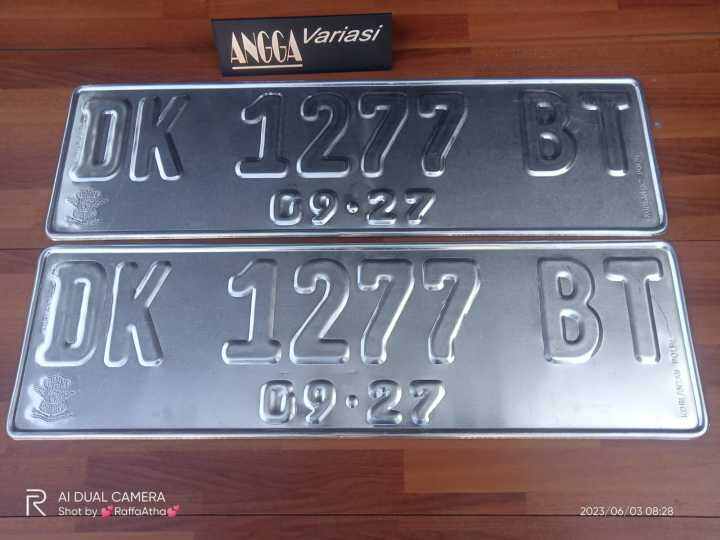 Cetak plat nomor mobil mentahan dan sticker | Lazada Indonesia