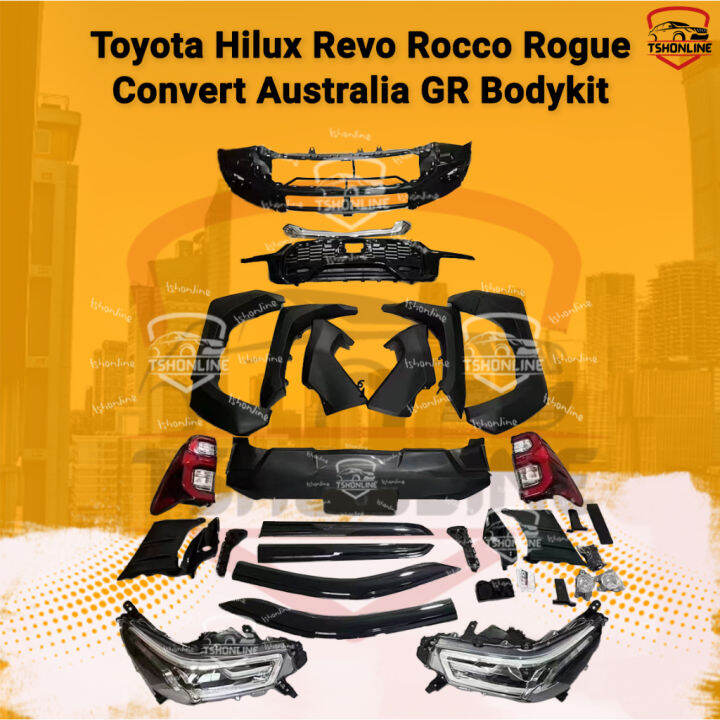 Toyota Hilux Revo Rocco Rogue convert Australia GR Bodykit Bumper set/ Hilux GR Australia Body ...