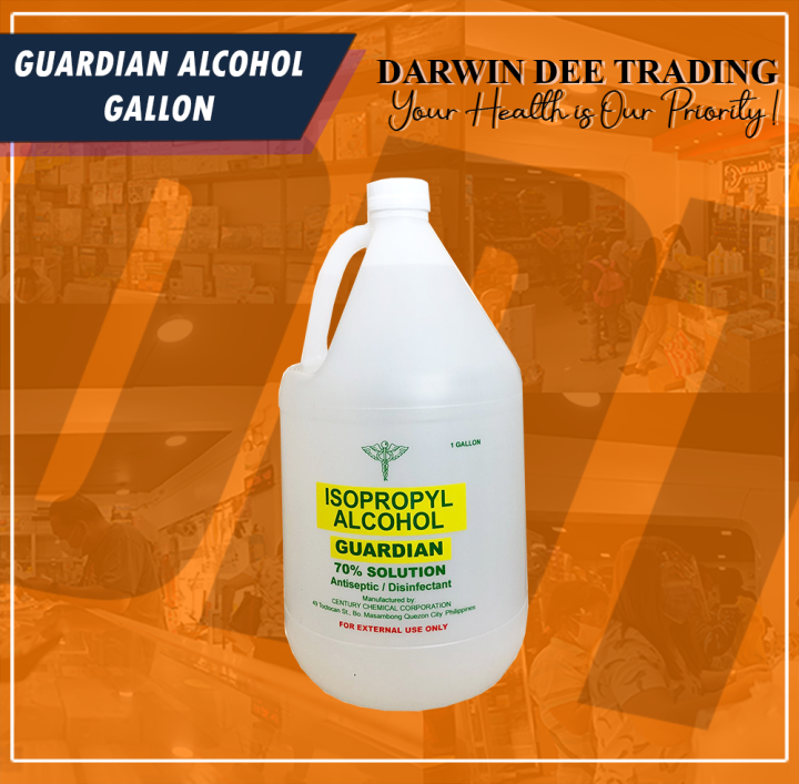70% ALCOHOL GUARDIAN ISOPROPYL 1 GALLON | Lazada PH