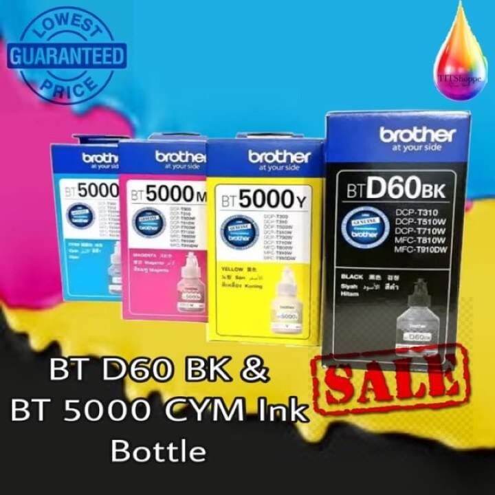 Compatible Brother Ink BTD60 BT5000 BT6000 Dye For Printer DCP-T420W ...