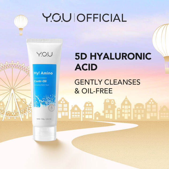 YOU Hy!Amino Contr-oil Oil Control Facial Wash 100g | Skincare | Anti ...