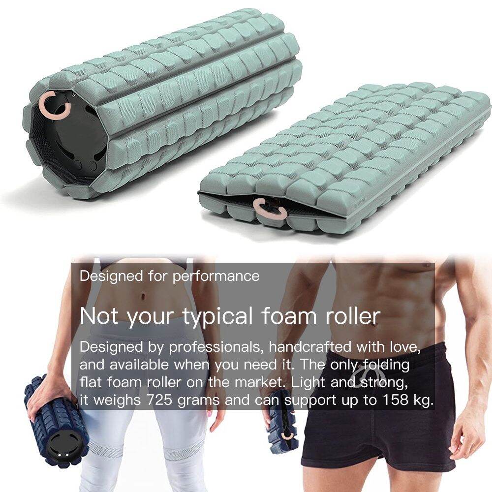 【HUhu】 Brazyn Morph Foam Roller (Alpha-Sage): Collapsible Travel Foam ...