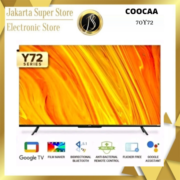 TV LED COOCAA 70Y72 / 70 INCH LED SMART GOOGLE 4K UHD | Lazada Indonesia