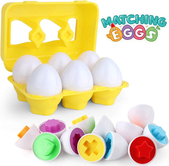 Color Shapes Matching Egg Set Educational Color, Shapes and Sorting ...