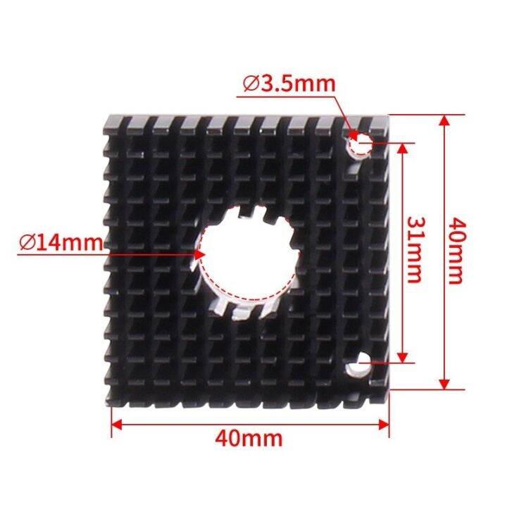 MEGA 1PC 3D Printer Aluminum Motor Heatsink Radiator Square 42 Stepper ...