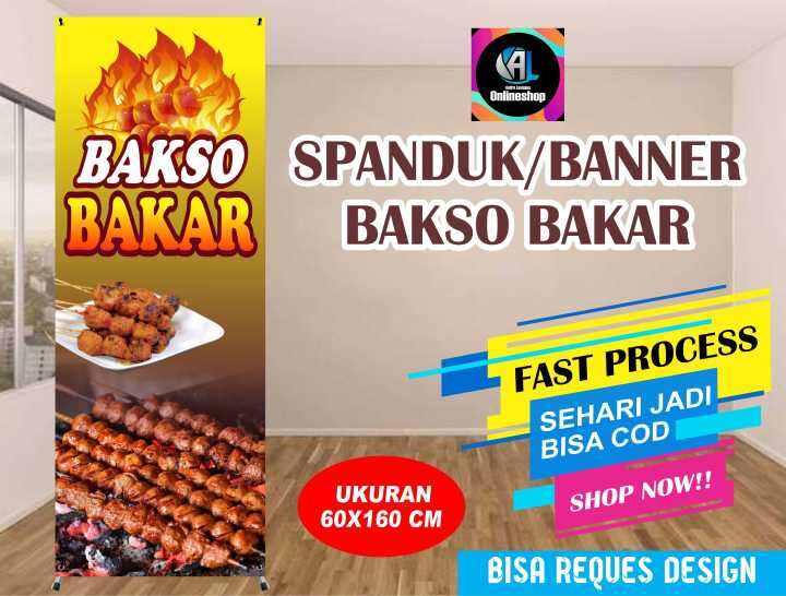 Spanduk, Banner Berdiri Bakso Bakar | Lazada Indonesia