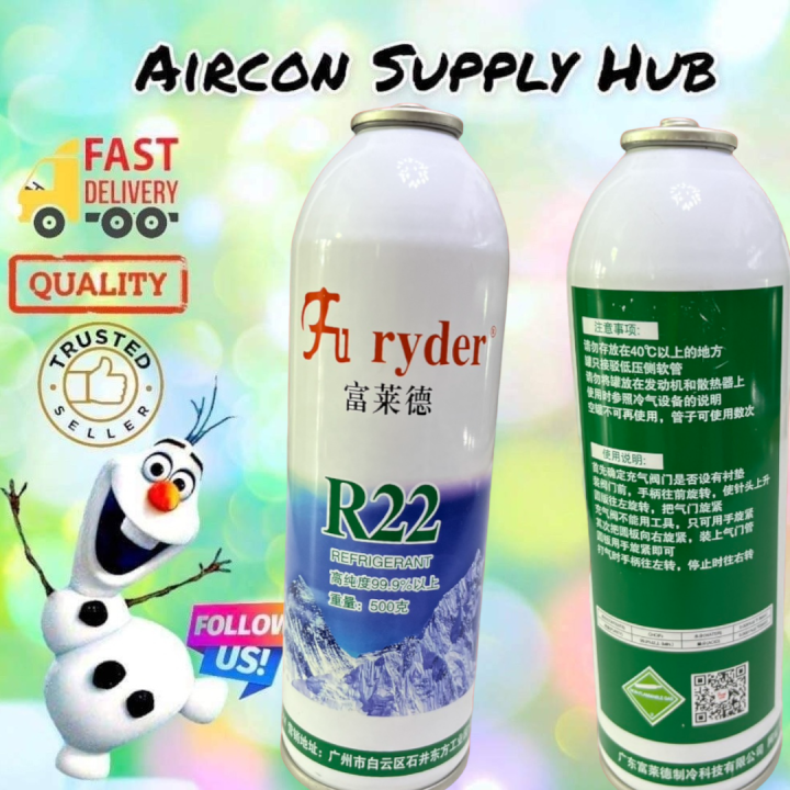 R22 Refrigerant 500ml Pure Orig freon Airconditioning olaf | Lazada PH