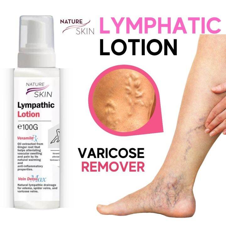 Nature Skin Lymphatic lotion 100ml, varicose and spider vein remover ...