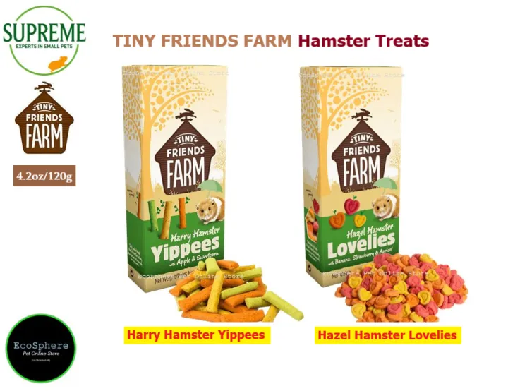 TINY FRIENDS FARM Hamster Treats (Harry Hamster Yippees / Hazel Hamster ...