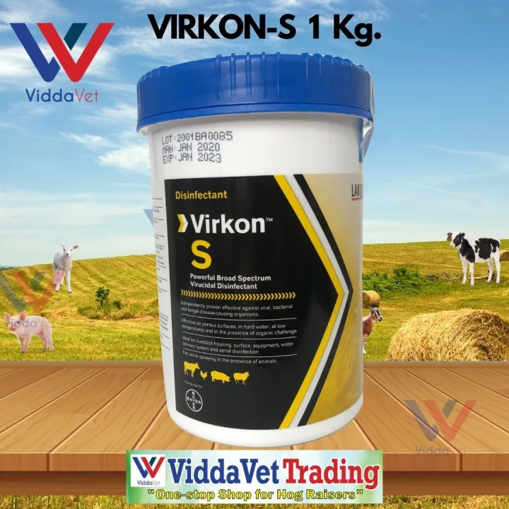 1 kg canister VIRKON S disinfectant Virkon solution Virkon-S rely on ...