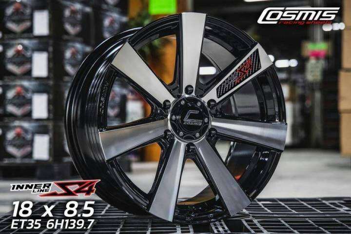 ล้อแม็กใหม่ - ขอบ18 - COSMIS รุ่น INNER LINE S4 - สีเงิน - ขอบ18 x 8.5 x 6รู139 ET35 - ส่งฟรี ...