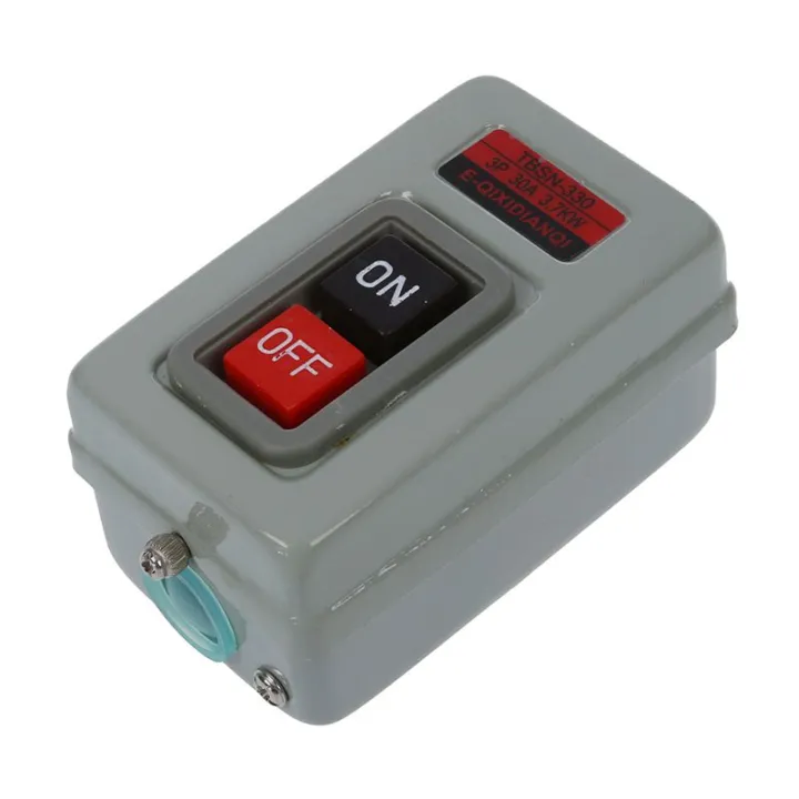Tbsn 330 Onoff 3 Phases Self Locking Push Buttton Switch 30a 37kw Th 