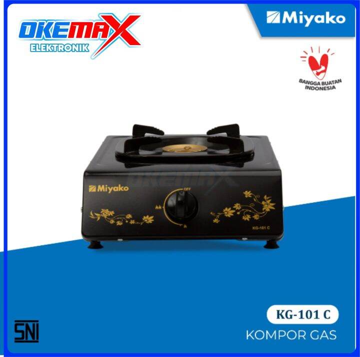 Miyako Kompor Gas 1 Tungku burner kuningan - KG-101 C / C WYG | Lazada Indonesia