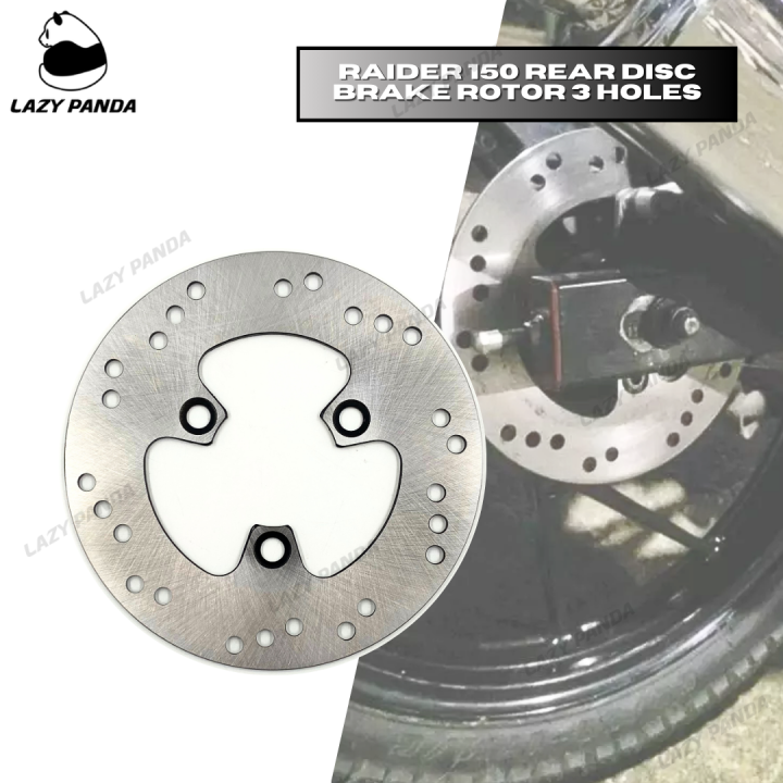 REAR DISC BRAKE ROTOR 3 HOLES FOR RAIDER 150 MOTORCYCLE LAZYPANDA ...