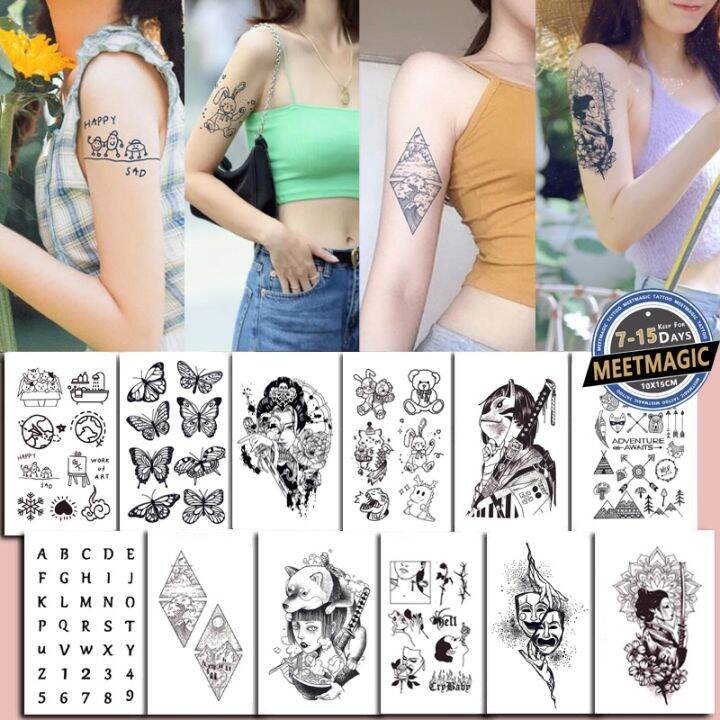 【MEET Magic Tattoo】Lasts To 15 Days Magic Tattoo Waterproof Temporary ...