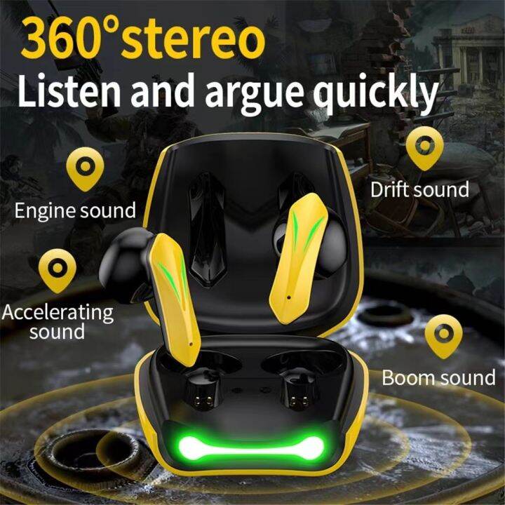 X16 Latest Bumblebee Gaming Earphones Wireless Bluetooth 5.2 Headset ...