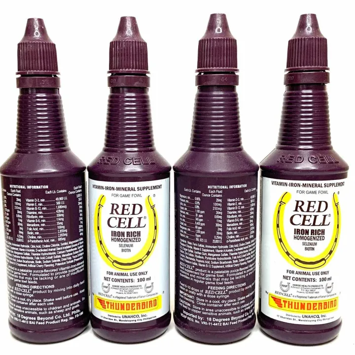 [FCR AGRIVET] 4pcs Red Cell Iron Rich Gamefowl Rooster / Para sa Manok ...