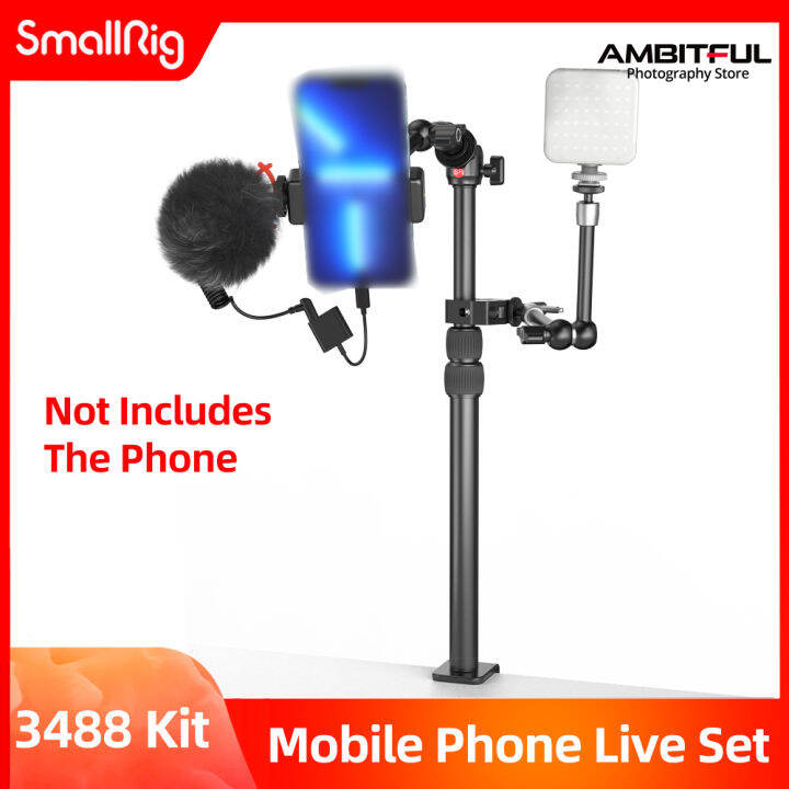 SmallRig SmartPhone Desk Mount Adjust Live Streaming Table Stand with ...