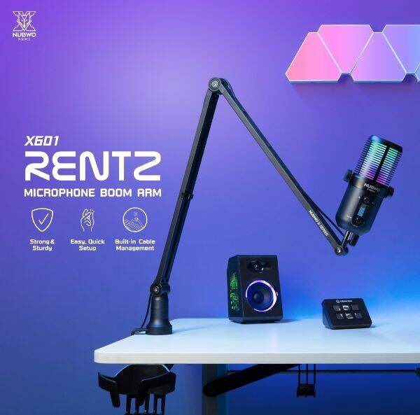 ขาตั้งไมโครโฟน NUBWO รุ่น X601 พับและกางออกได้ หมุนได้ 360 องศา ติดตั้งง่าย มาพร้อมตัวล็อคเก็บ ...