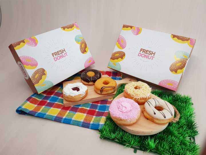 [20 PCS] Dus donut isi 6, box donut isi 6, kotak donut isi 6, tempat ...