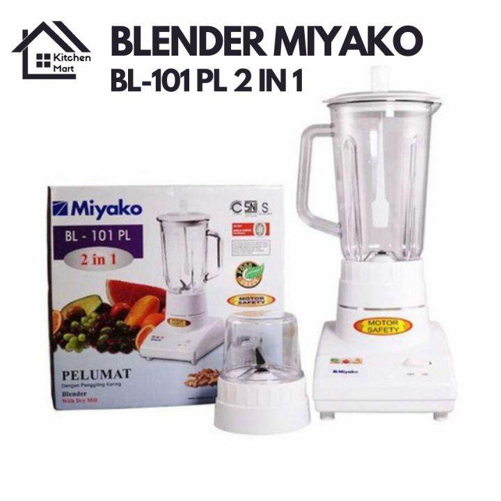 Blender Miyako 2 IN 1 BL-101 PL Blender Miyako Wadah Plastik | Lazada ...