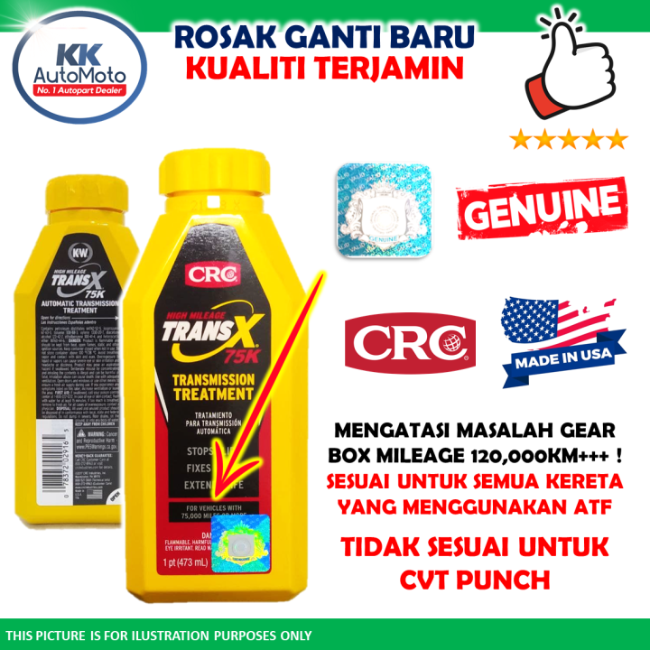 CRC KW Trans-X TransX High Mileage AT Auto Transmission Gear Box ...