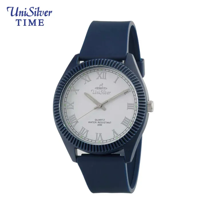 UniSilver TIME Men's Navy Blue Analog Rubber Watch KW4410-1003 | Lazada PH