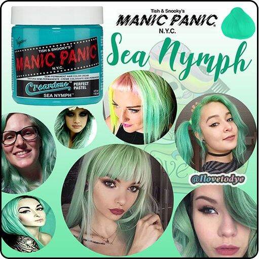 Sea Nymph Creamtones Manic Panic Semi-Permanent Green Hair Dye ...