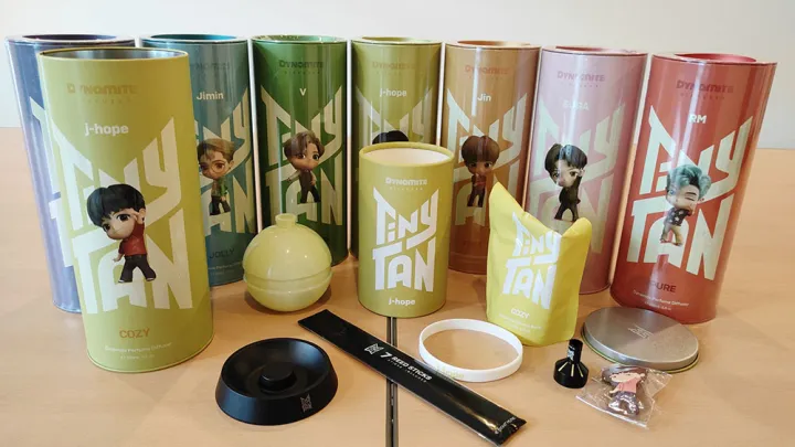 KPOP,บีทีเอส,TINYTAN BTS DYNAMITE DIFFUSER น้ำหอมปรับอากาศ SUGA สีชมพู PINK กลิ่น TENDER ...