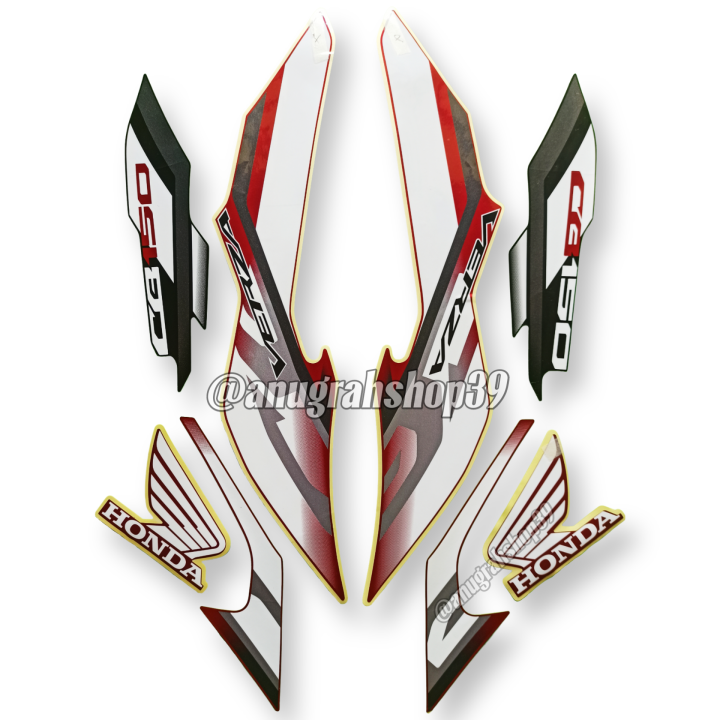 STRIPING CB VERZA 150 2023 MERAH, LIS STIKER MOTOR HONDA CB VERZA NEW ...
