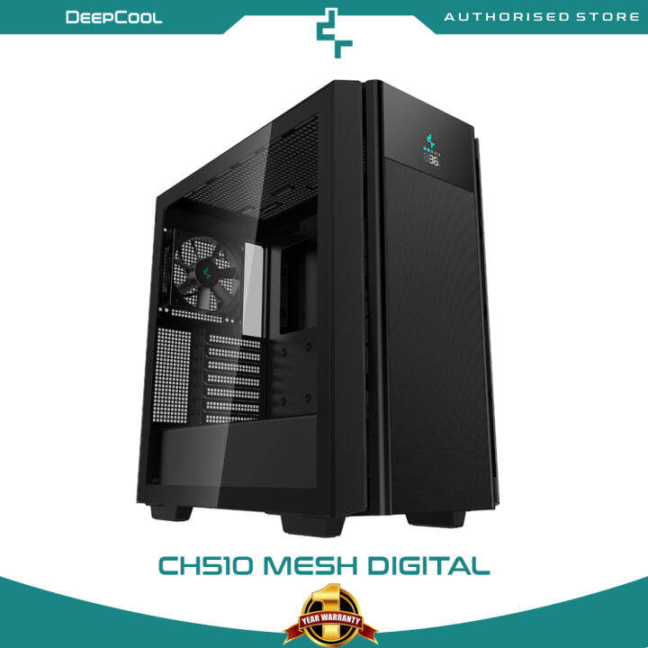 DeepCool CH510 MESH DIGITAL high airflow mid-tower ATX case - 6933412775072 (R-CH510-BKNSE1-G-1 ...